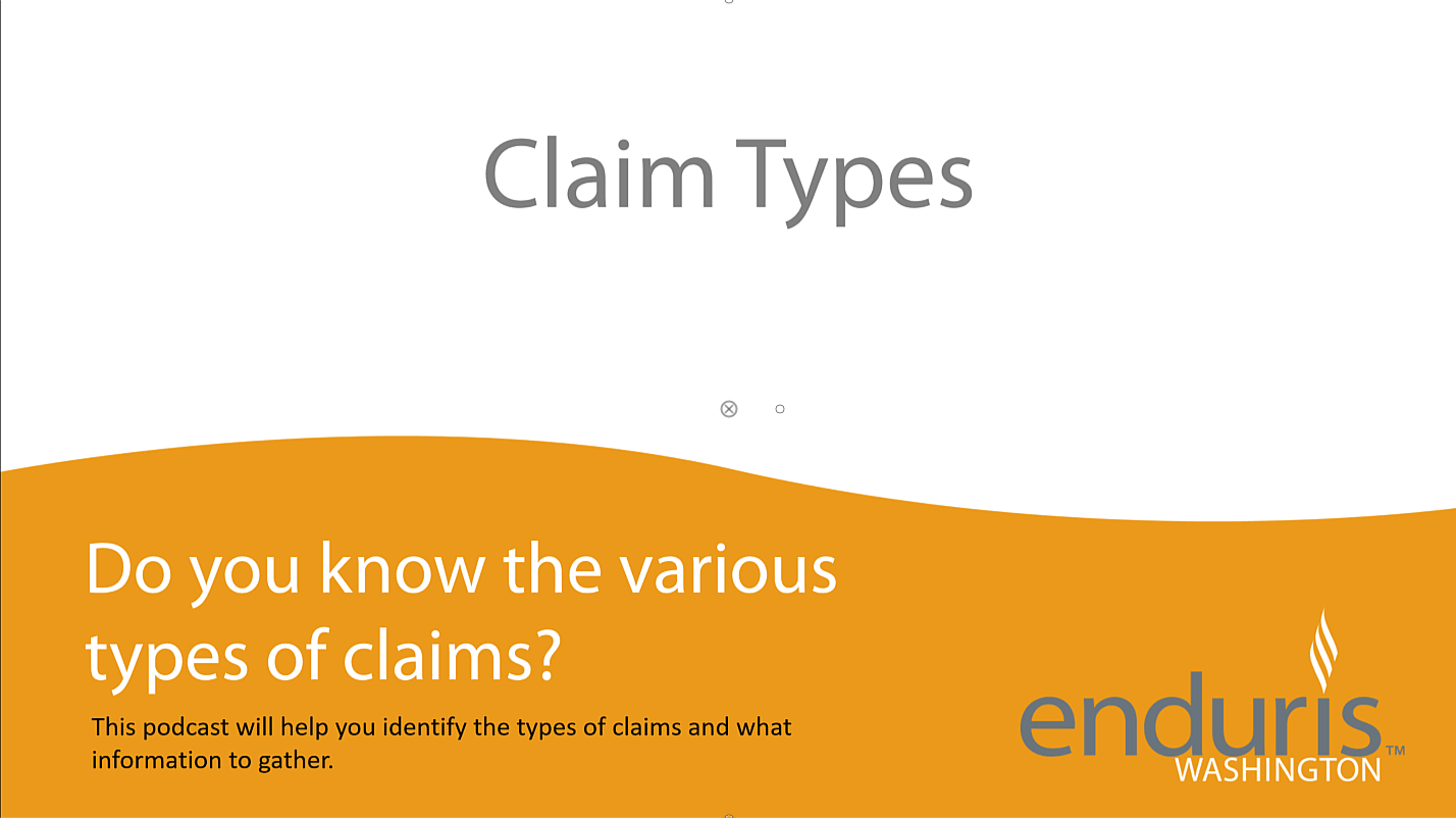 Types of Claims - Enduris